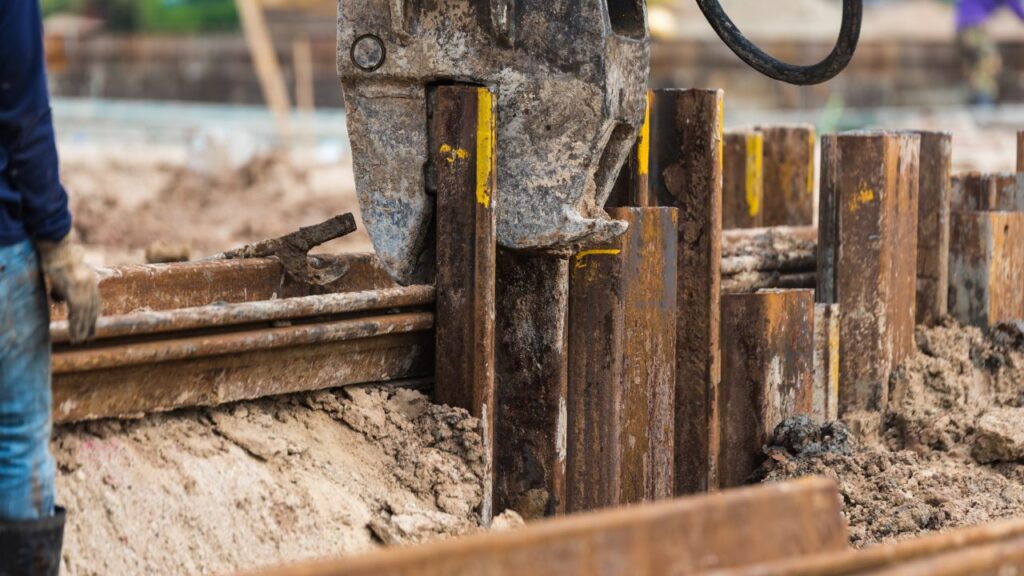 Steel Sheet Pile Installation Services | Expert Retaining Solutions