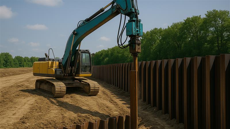 Sheet Piles for Retaining Walls & Foundations | Grimtech
