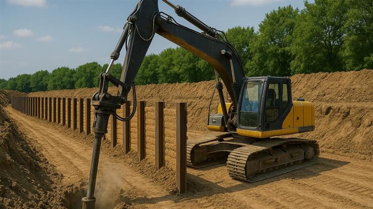 Soldier Piles for Excavation & Retaining Walls | Grimtech